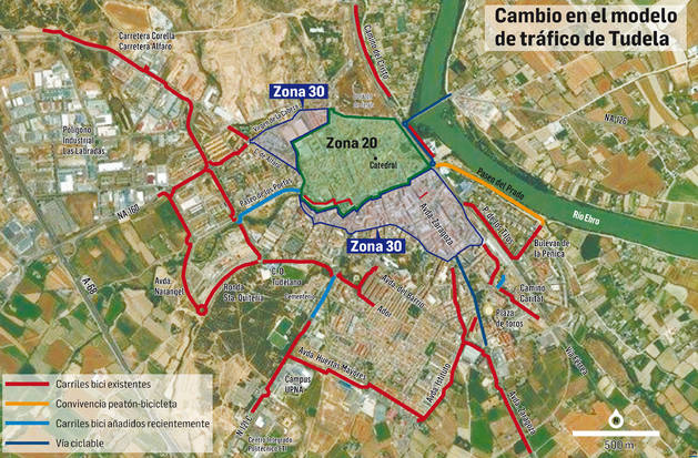 El nuevo mapa del tráfico de Tudela | Noticias de Tudela en Diario de ...